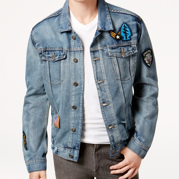 Ring of Fire | Jackets & Coats | Ring Of Fire Jean Jacket W Patches ...